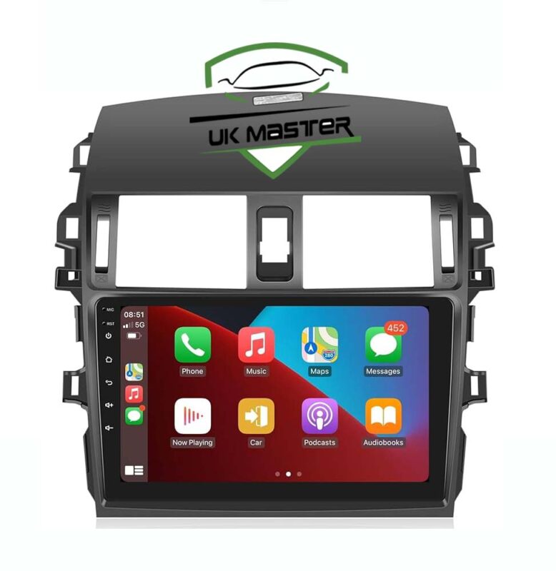 Uk master Android Monitor for Toyota Corolla 2007 – 13 with AC cover ...